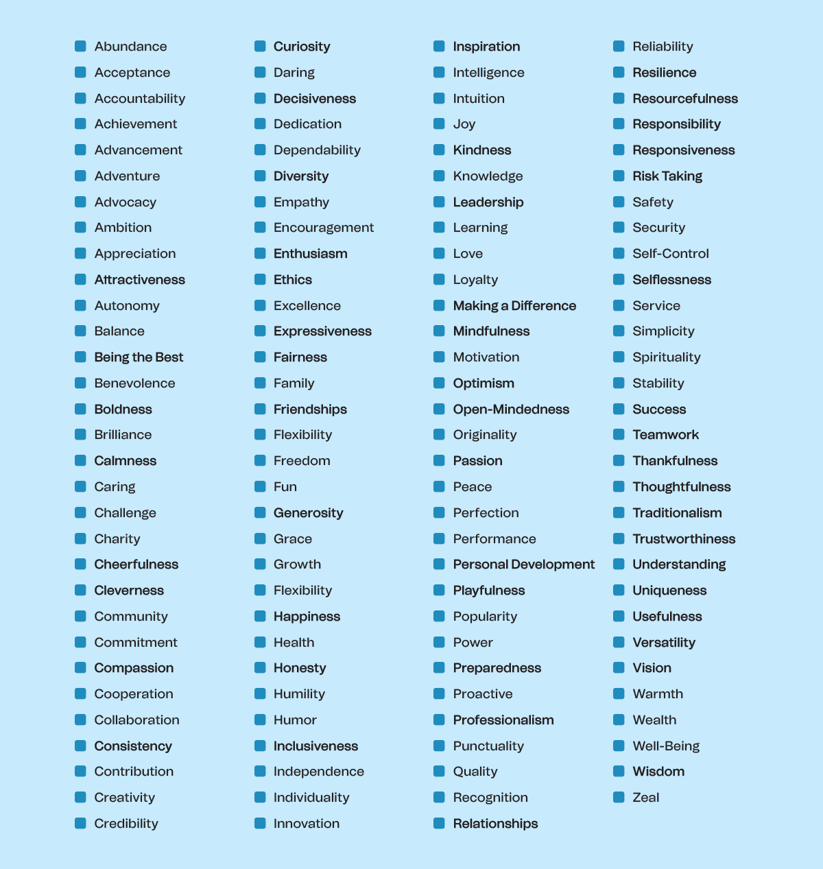 Determine Your Core Values – Solomon Leadership Program