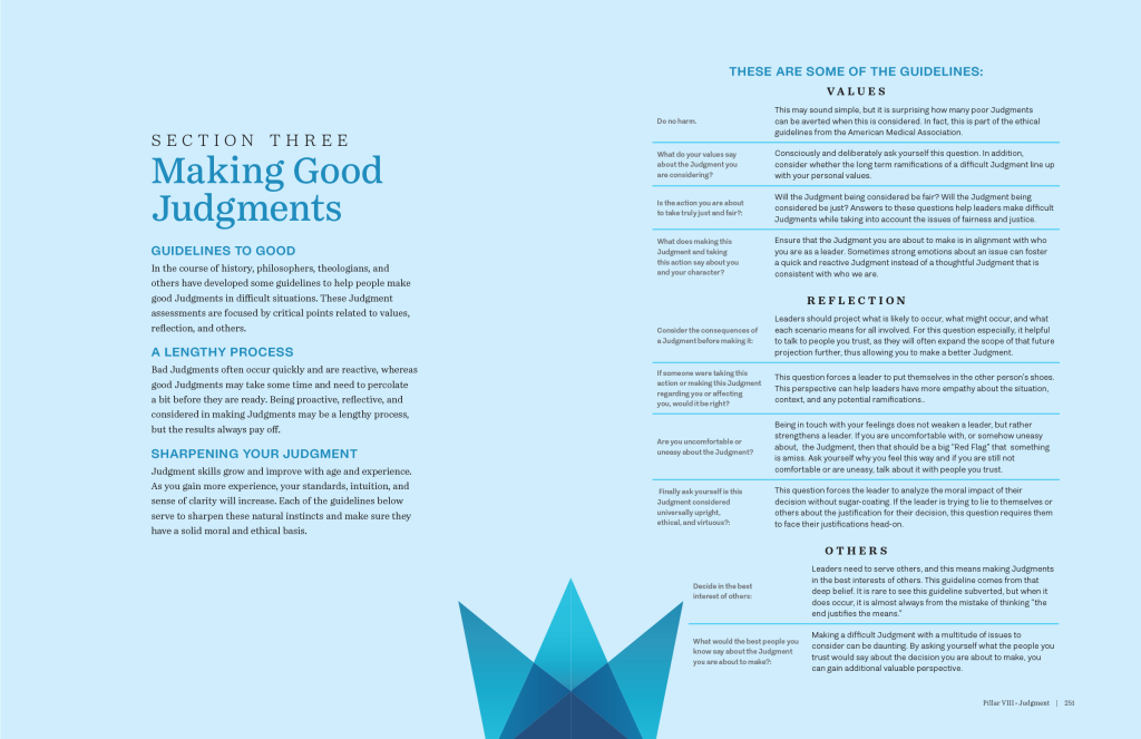 Making Good Judgments – Solomon Leadership Program